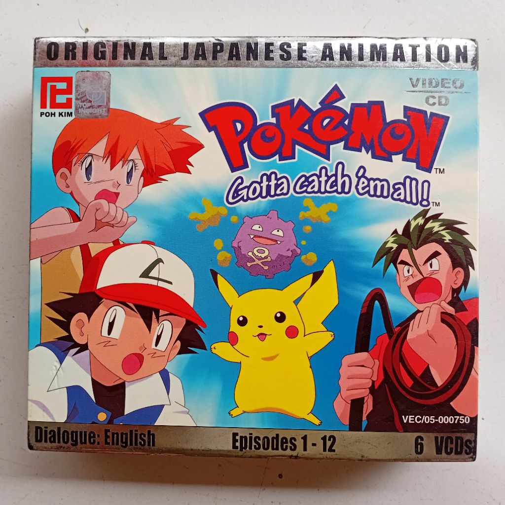 Jual VCD Pokemon: Gotta catch ’em all! Box. 1 Episodes 1-12 (1999 ...