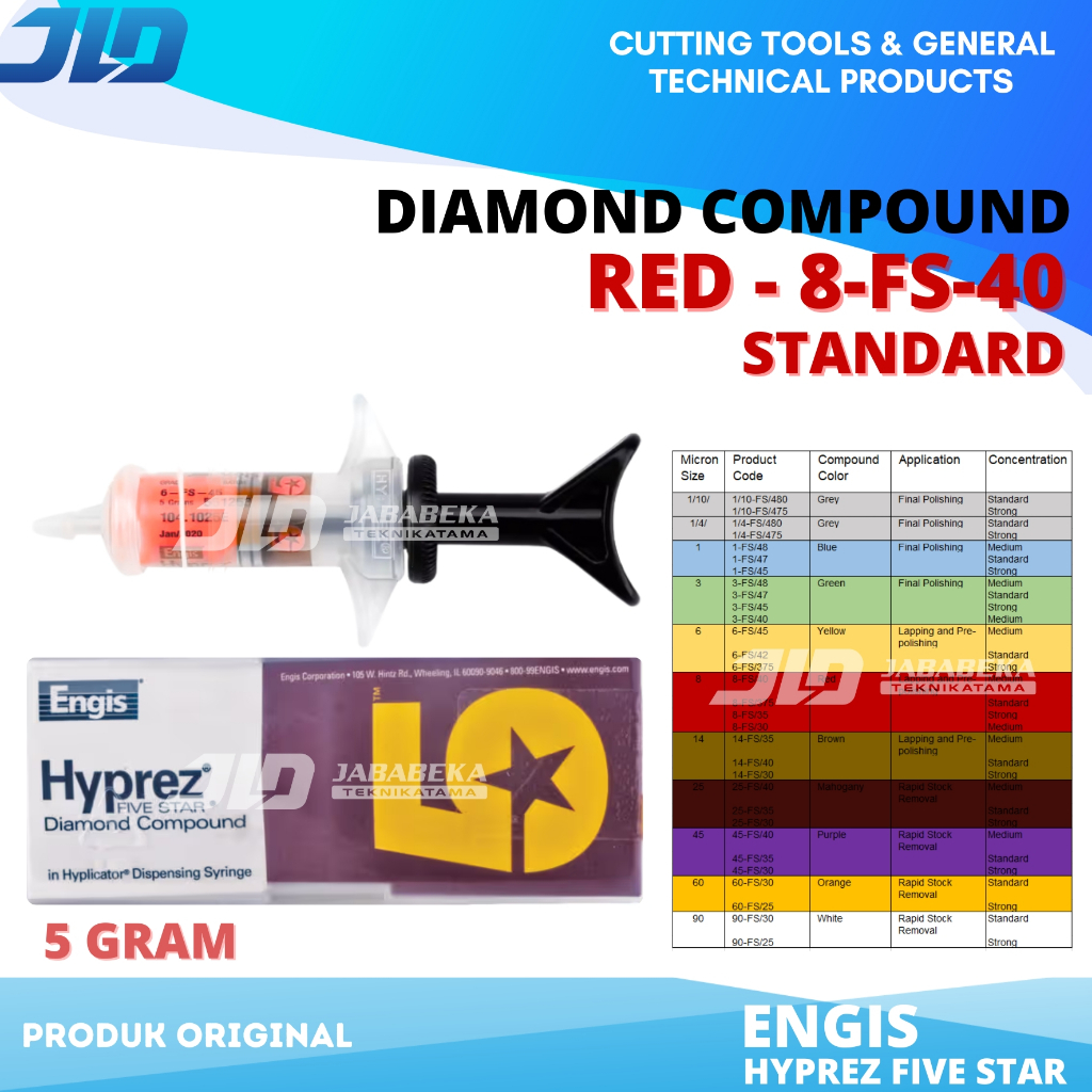 Jual HYPREZ 8-FS-40 Diamond Compound 5 Gram Engis Hyprez Five Star 8 ...