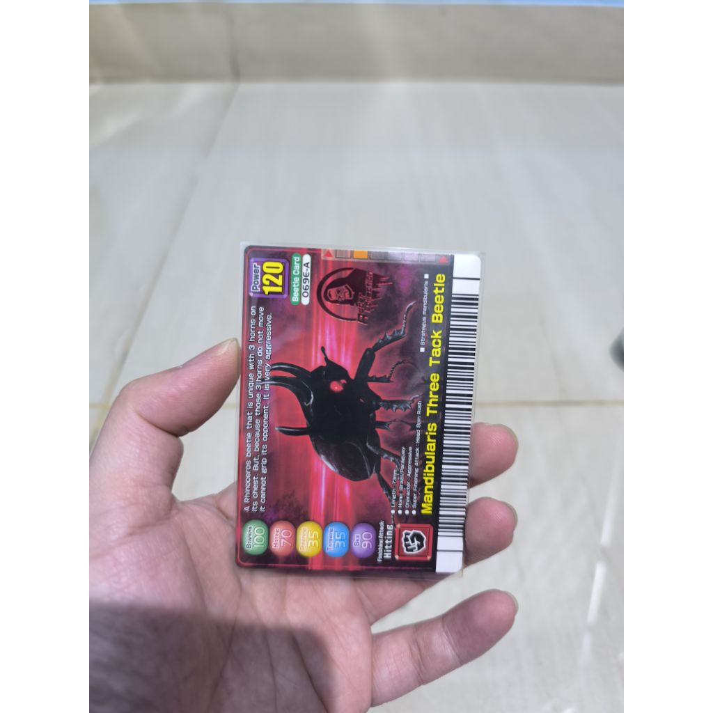 Jual Kartu Mushiking English - Mandibularis Three Tack Beetle Ver17 ...