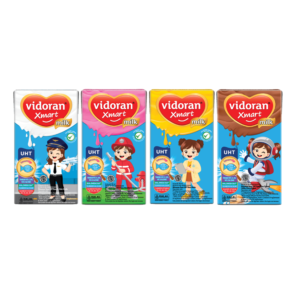 Jual Susu Vidoran Xmart UHT 110ml per ctn isi 40pcs - All Varian [GOJEK ...