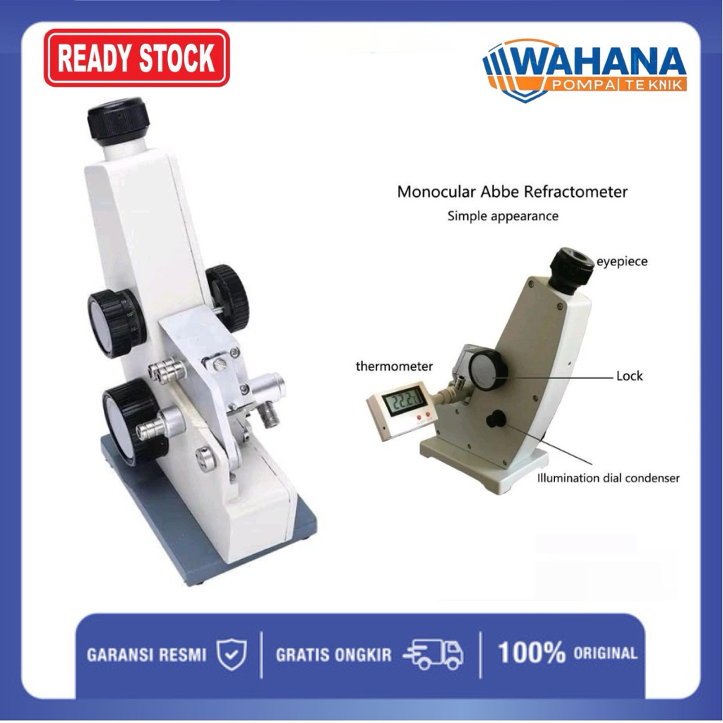 Jual Abbe refractometer 2WAJ monochromatic refractometer digital brix ...