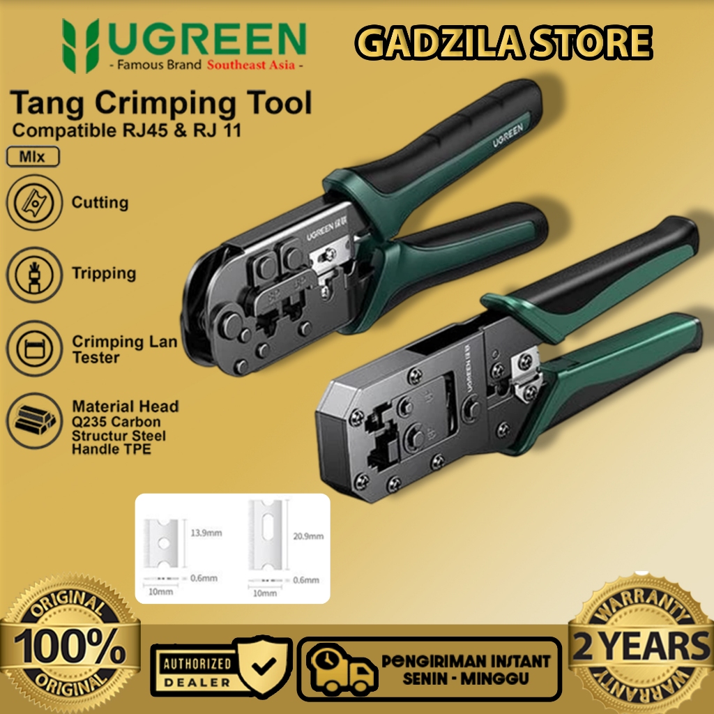Jual UGREEN Multifunction Tang Crimping Tool RJ45 RJ11 Lan Network ...