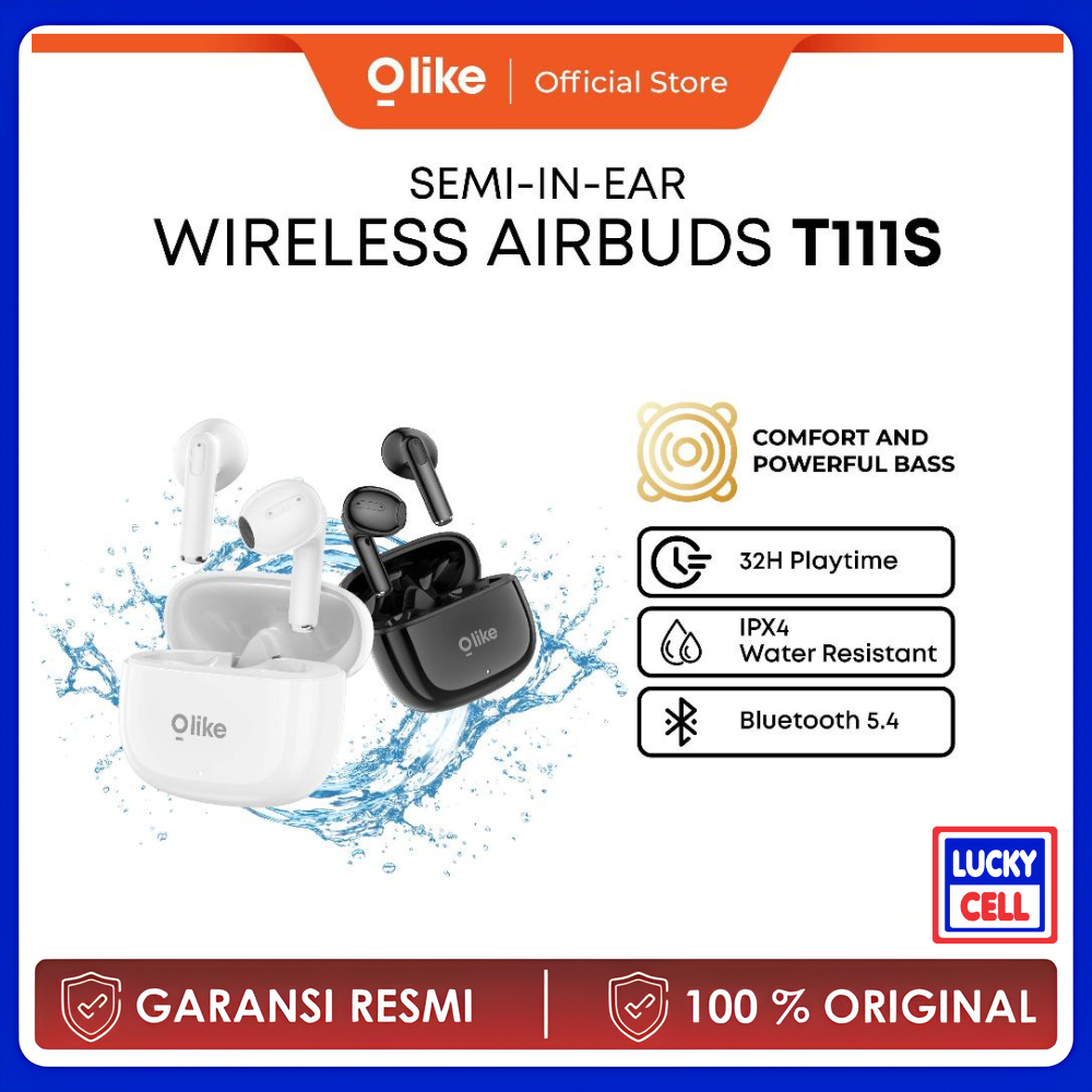 Jual Olike True Wireless Earphone T111s Headset Bluetooth 5.4 Half in ...