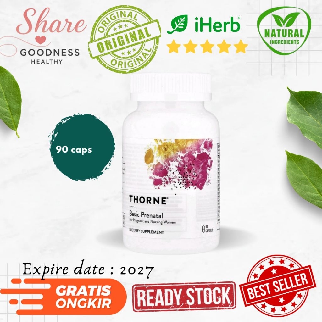 Jual Thorne Basic Prenatal Multivitamin 90capsul | Shopee Indonesia