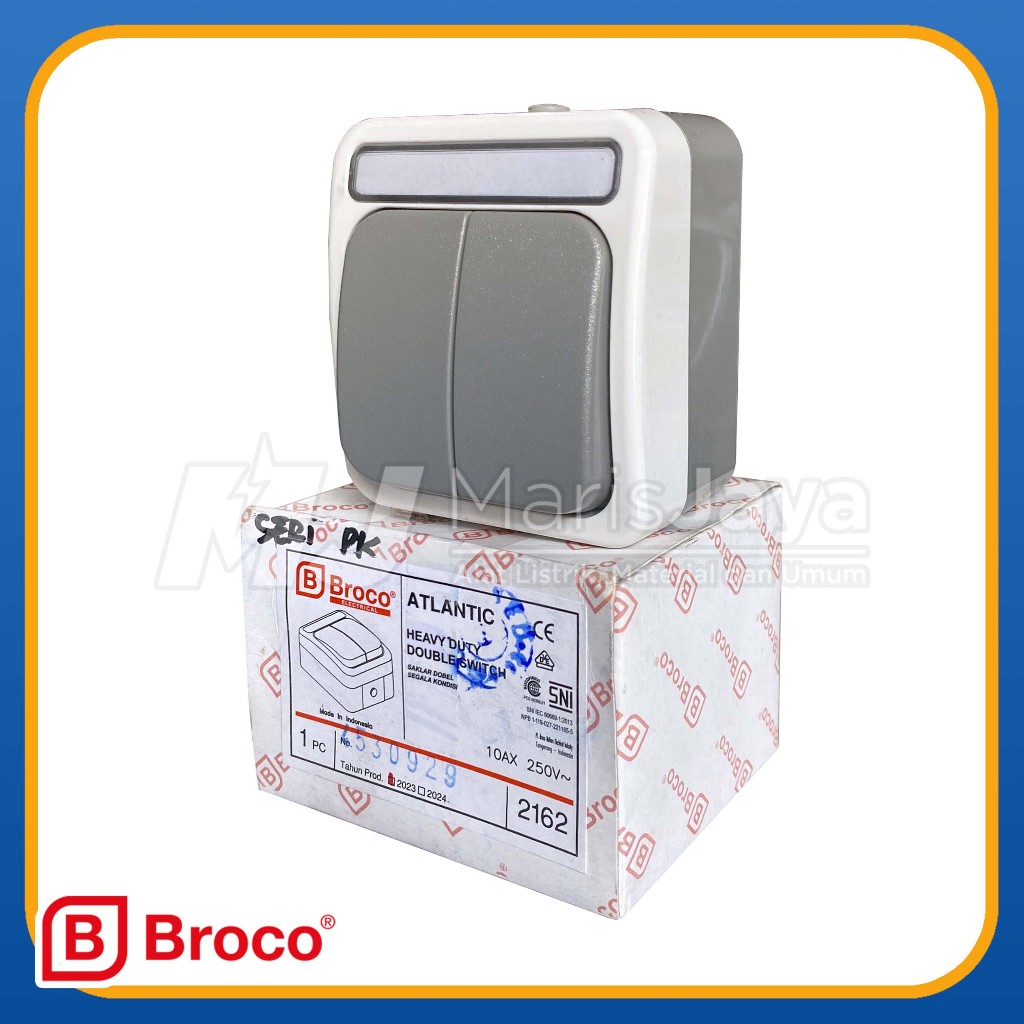 Jual Saklar Ganda/ Seri Outdoor BROCO Atlantic Art. 2162 (Weatherproof ...