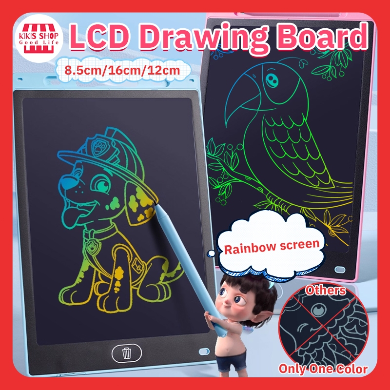 Jual LED Drawing Tablet Children Drawing Erase 12 Inch Berwarna With ...