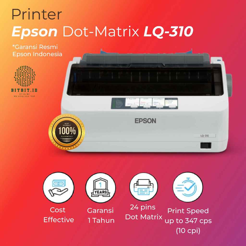 Jual Epson LQ-310 Printer Dot Matrix Cetak Cepat, Hasil Jelas, Awet ...
