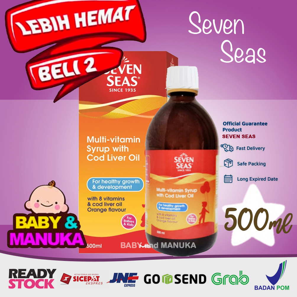 Jual Seven Seas Multivitamin Syrup With Cod Liver Oil 500 ML Malaysia ...