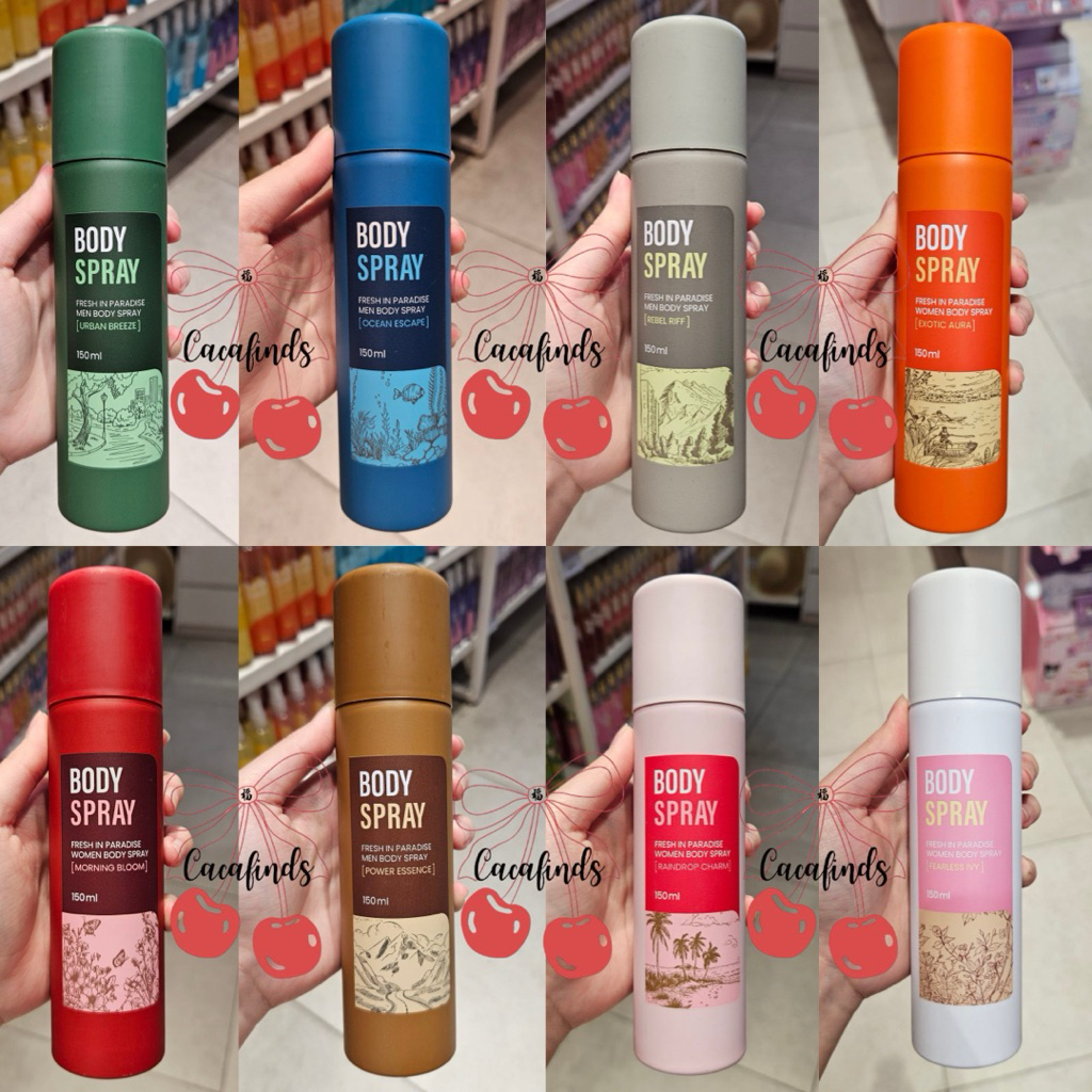 Jual MINISO‼️Body Spray Fresh In Paradise Women Body Spray / Parfum ...