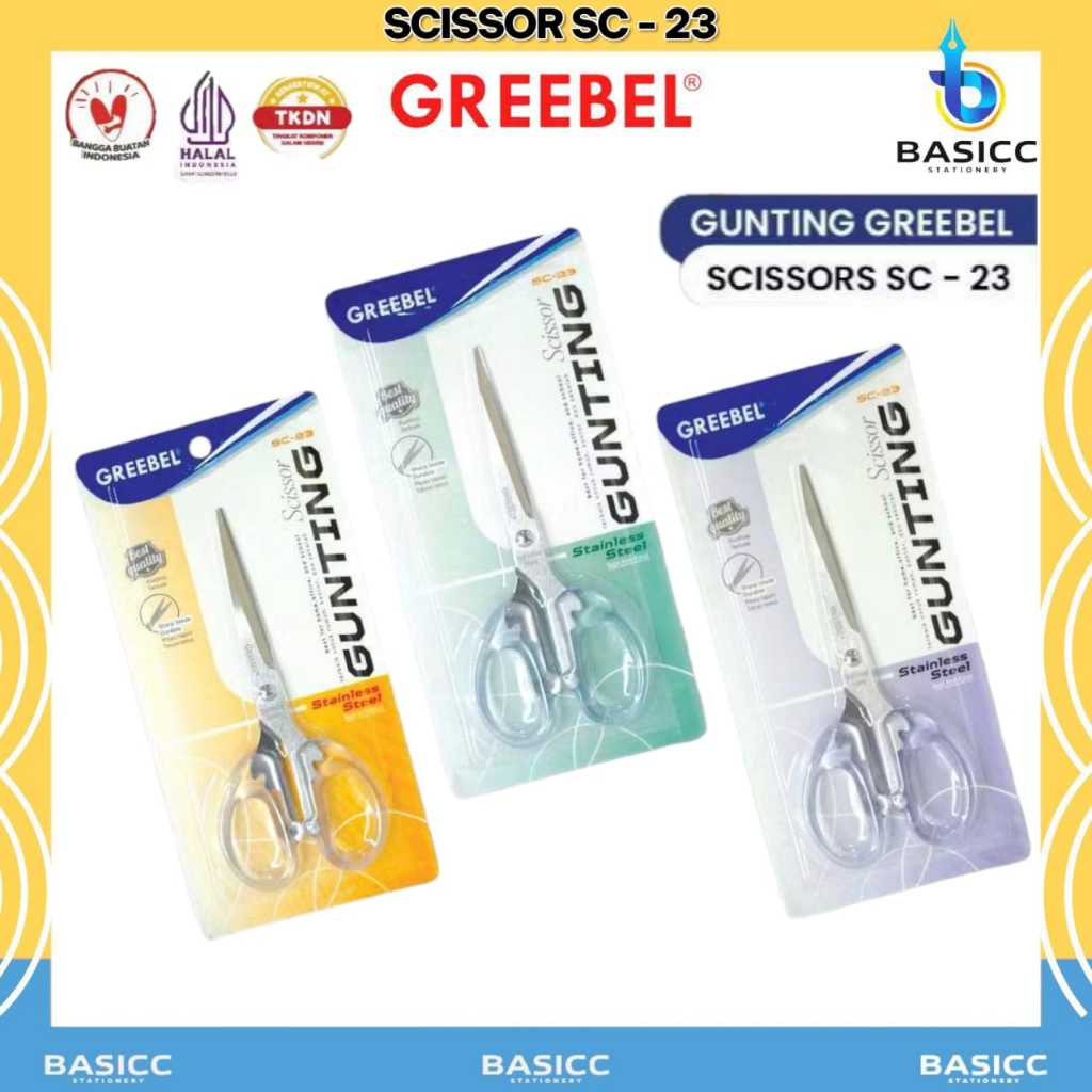 Jual Greebel Gunting Scissor Transparan / Gunting Stainless Anti Karat ...