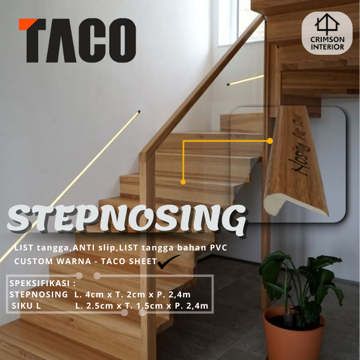 Jual STEP NOSING / LIS TANGGA / ANTI SLIP / LIST TANGGA BAHAN PVC ...