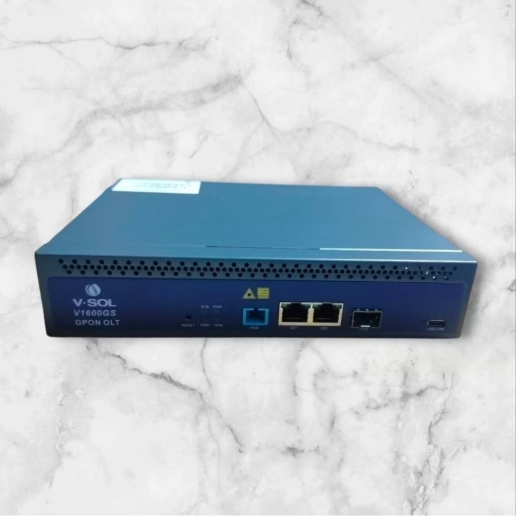 Jual V-SOL V1600GS-F 1 Port GPON OLT VSOL 128 USER AC+DC 12V POWER ...