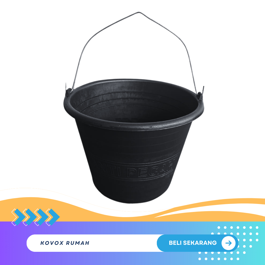 Jual Ember Cor Plastik Anti Pecah No 14 Hitam | Shopee Indonesia