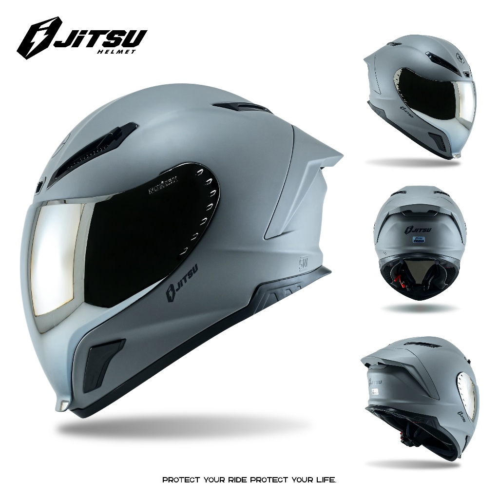Jual Jitsu NeoVision Helm Full Face Terbaru Solid Series Visor Iridium ...