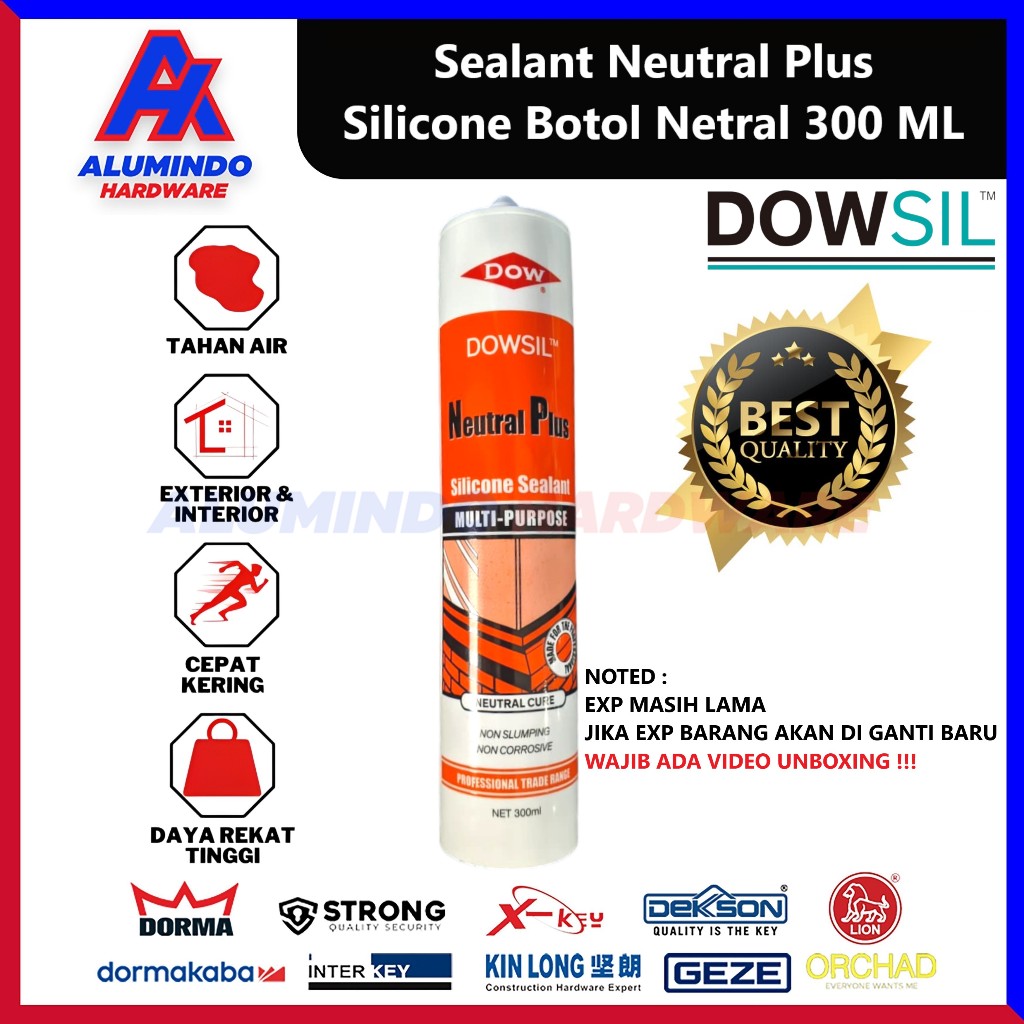 Jual Dowsil Netral Plus Silicone Sealant Dowsil Lem Dowsil Neutral Plus ...
