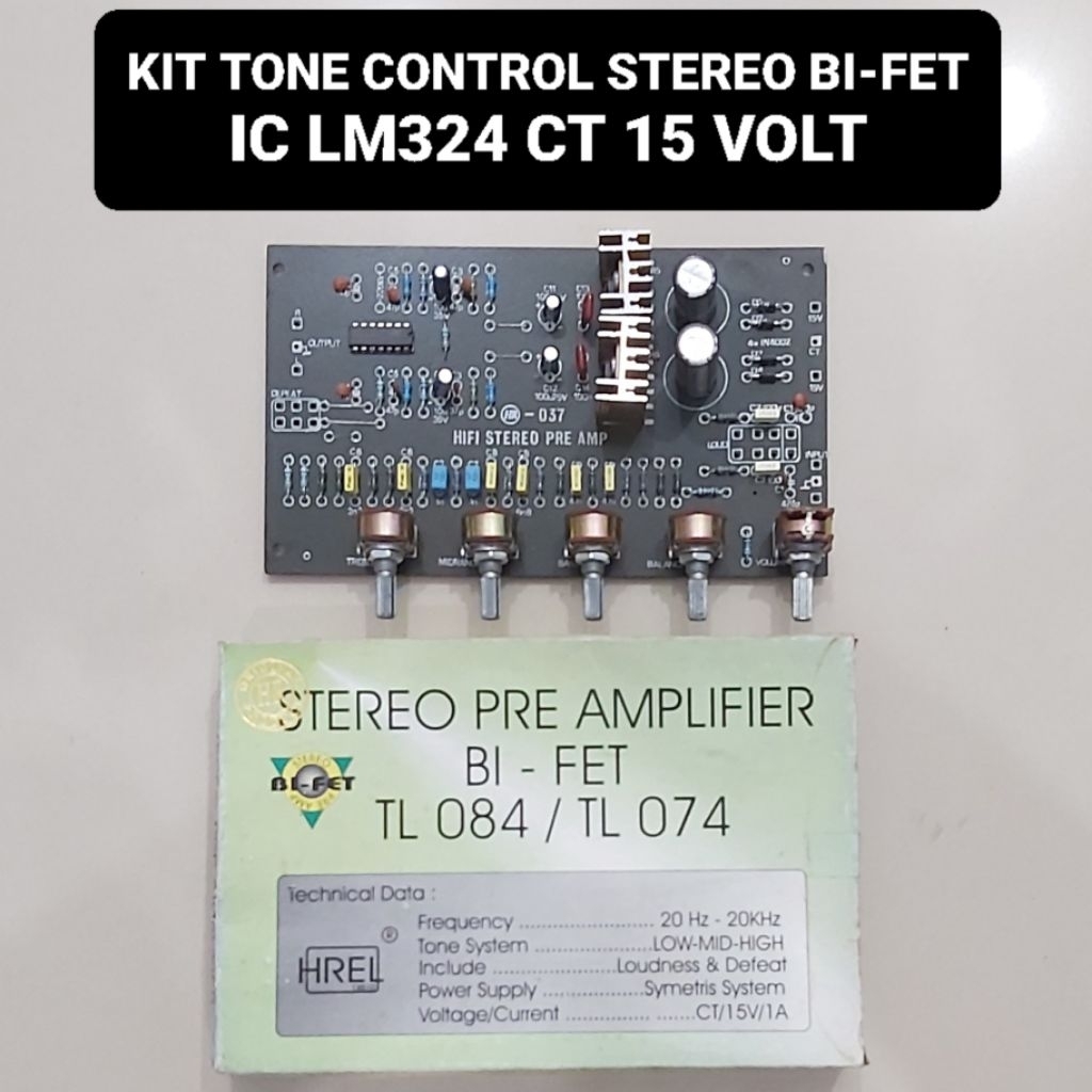 Jual Kit Tone Control Stereo BIFET CT 15V HiFi Pre Amp | Shopee Indonesia