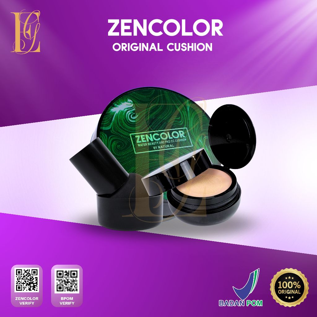 Jual ZENCOLOR Air Cushion BB Cream Natural Foundation BPOM Berkualitas ...