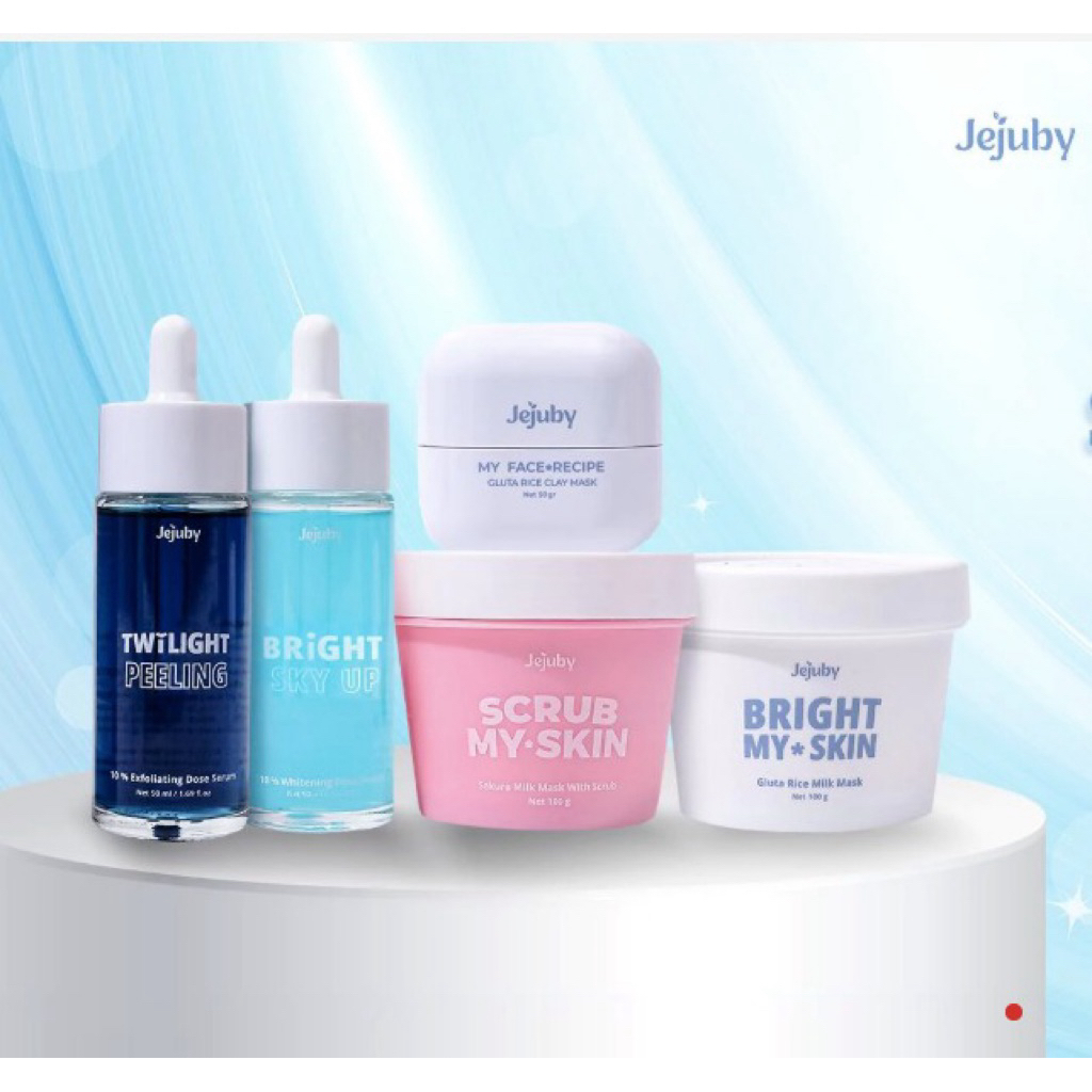 Jual [Paket Legkap]Jejuby Gluta Rice Milk Mask 2in1 Bleaching ...