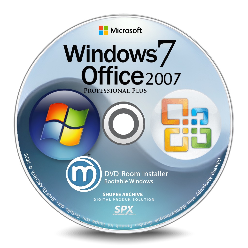 Jual DVD INSTALLER WINDOWS® 7 SP1 + OFFICE® 2007 PRODUCT KEY LICENSE ...