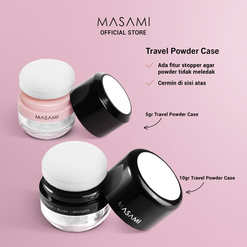 Jual Masami (10gr dan 5gr) Travel Powder Case With Mirror | Tempat ...