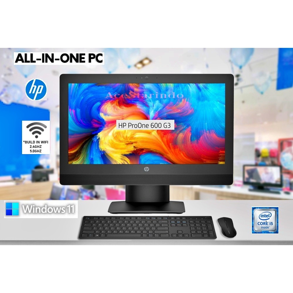 Jual HP ProOne 600 G3 AIO 22" FHD IPS screen PC All in One Cpu Core i5 ...