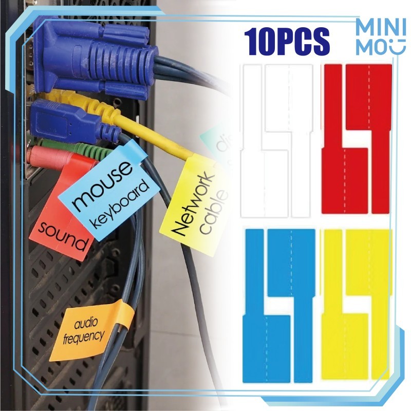 Jual 10 Lembar Stiker Label Kabel Listrik 300pcs Anti Air untuk Penanda ...