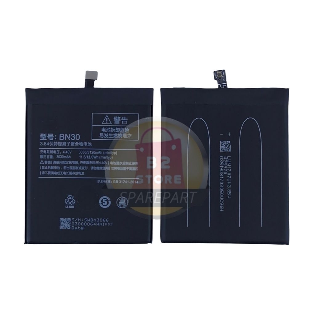 Jual BATERAI BN30 FOR XIAOMI REDMI 4A BATTERY | Shopee Indonesia
