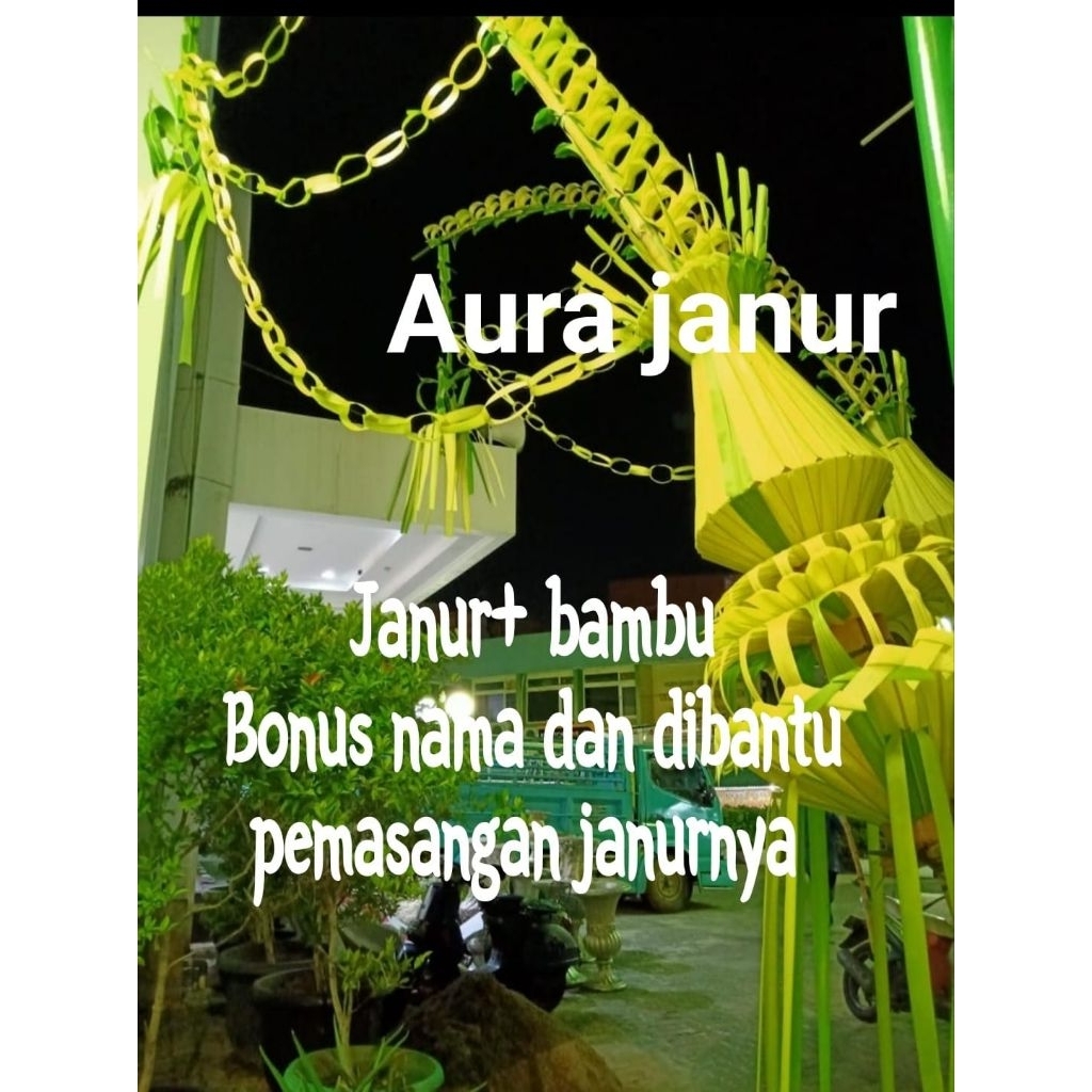 Jual JANUR NIKAHAN AURA SUPER, UKURAN JUMBO /aura janur Janur kuning ...