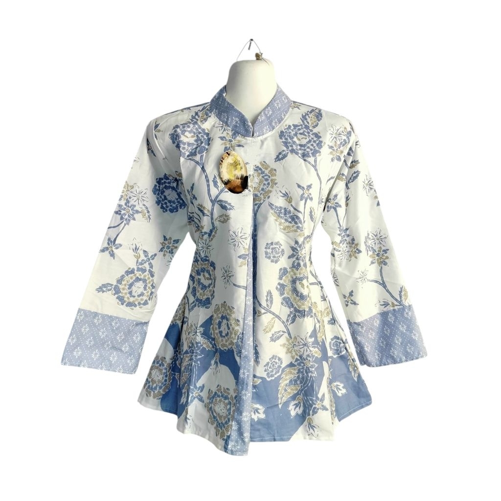 Jual Blouse Batik Bunga Soft | Shopee Indonesia