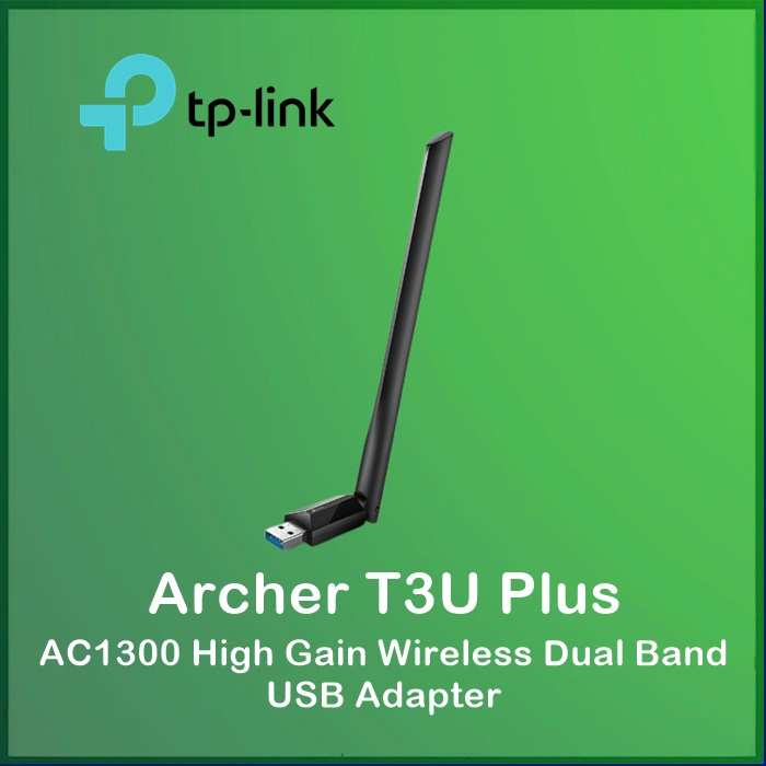 Jual TP-Link Archer T3U Plus AC1300 High Gain Wireless Dual Band USB ...