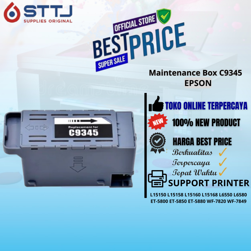 Jual MAINTENANCE BOX C9345 EPSON L15150 L18050 L15160 L15168 L6550 ...