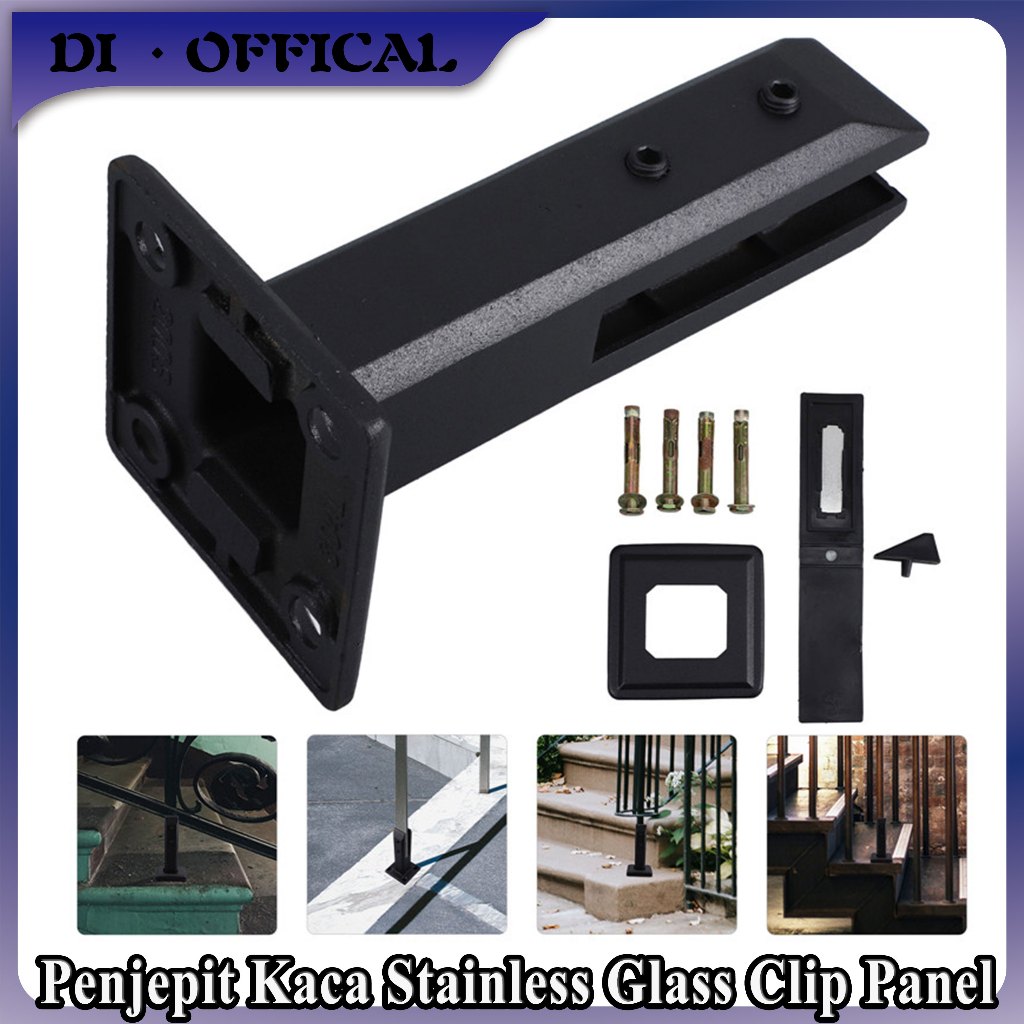 Jual READY 1SET Spigot Penjepit Kaca Stainless Glass Clip Panel Pagar ...