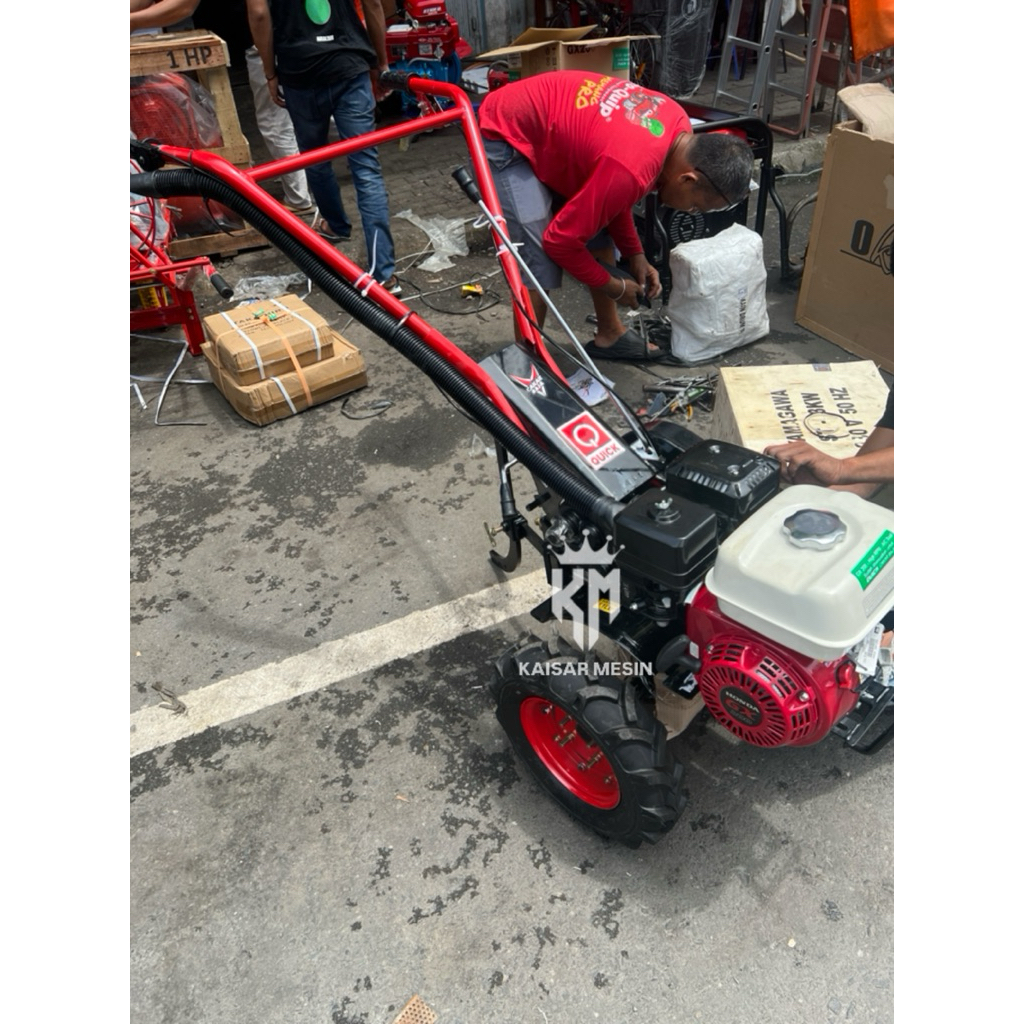 Jual KULTIVATOR/JETOR BAJAK TANAH QUICK CAKAR BAJA ENGINE GX200 LENGKAP ...