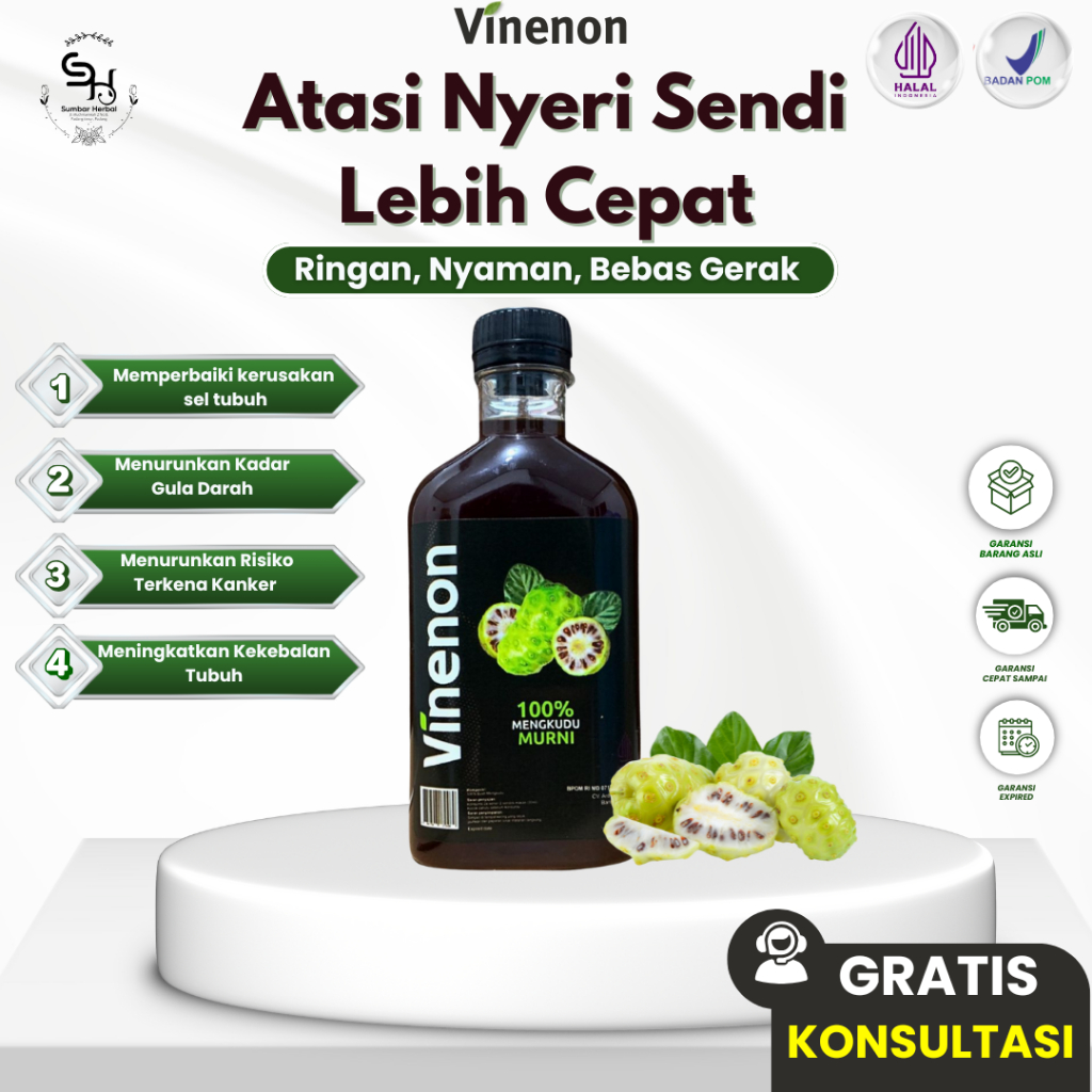 Jual VINENON Cuka Mengkudu Hancurkan Batu Ginjal & Kontrol Gula Darah ...