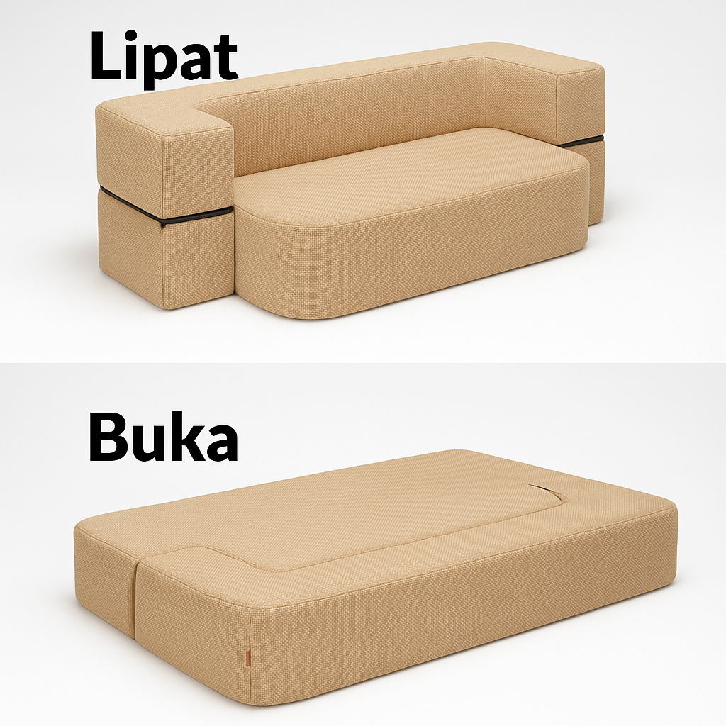 Jual Sofa Lipat Minimalis Modern 2-in-1 Kualitas Premium | Shopee Indonesia