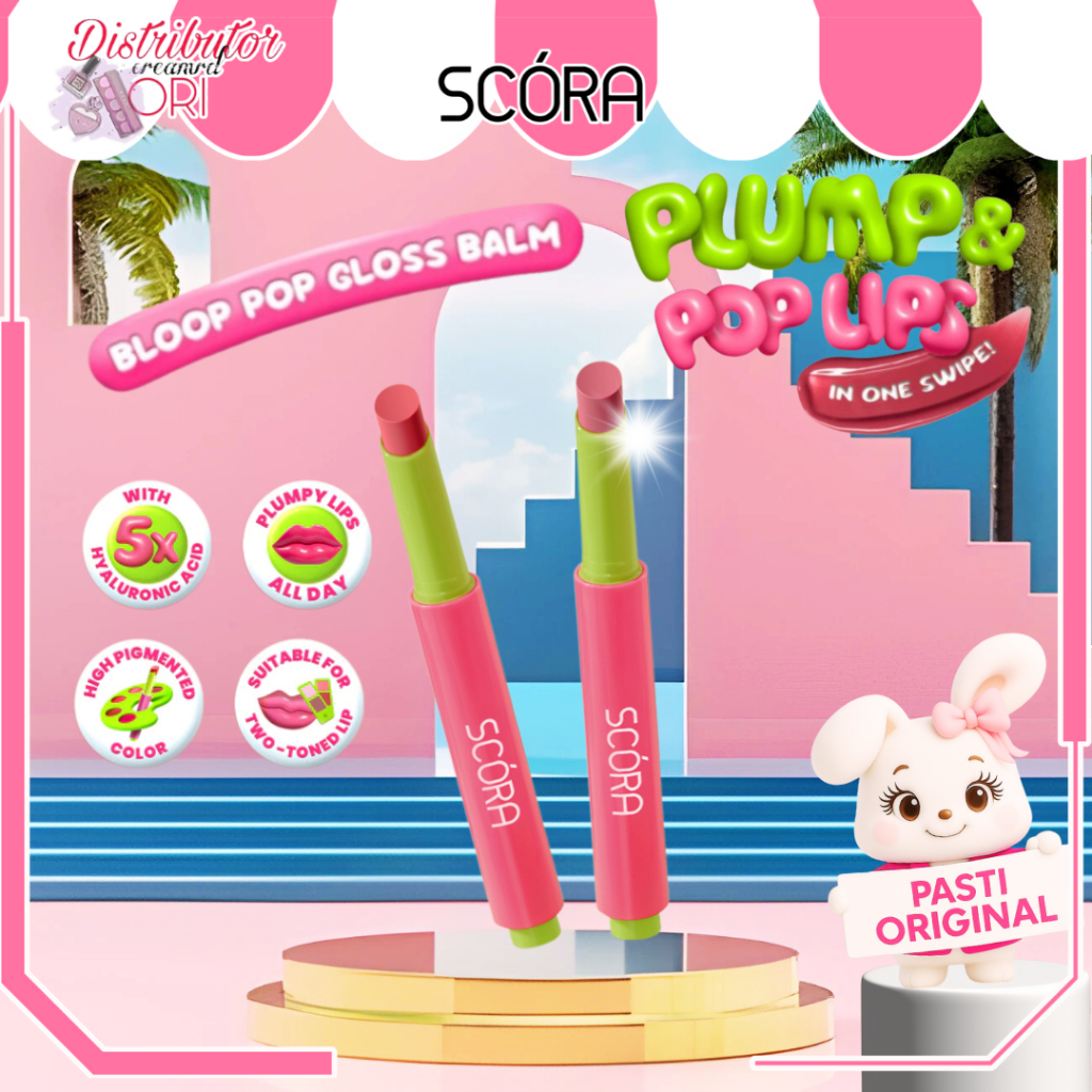 Jual SCORA Bloop Pop Gloss Balm 2 gr Plump Lips / Maple Drizzle ...
