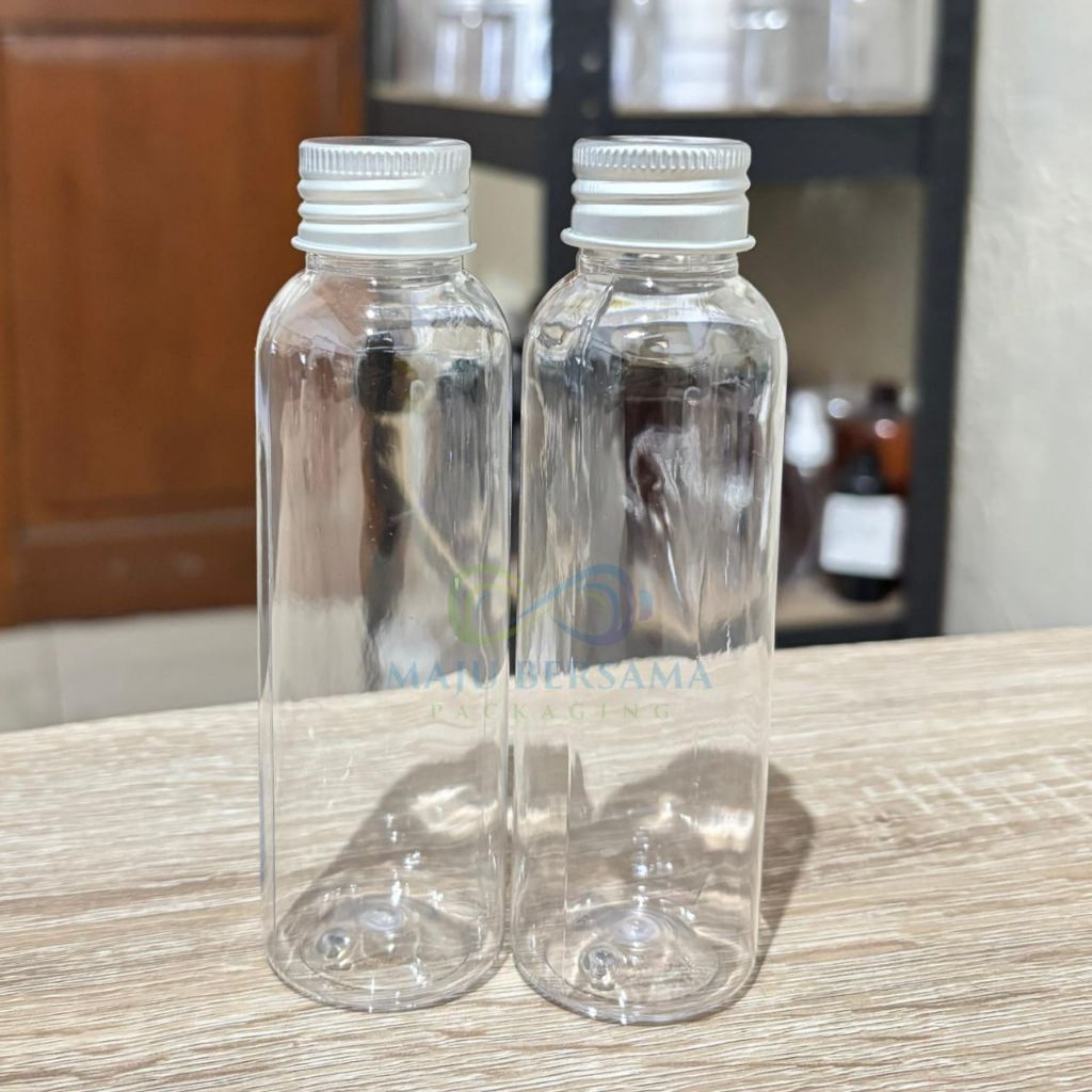 Jual Botol plastik 100 Ml ulir / botol almunium 100 ml / botol cuka ...