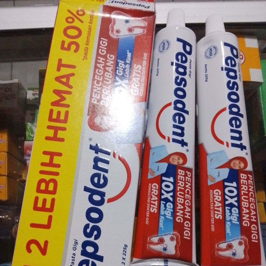 Jual Pepsodent 225 gr kemasan Twinpack 4 Pcs | Shopee Indonesia