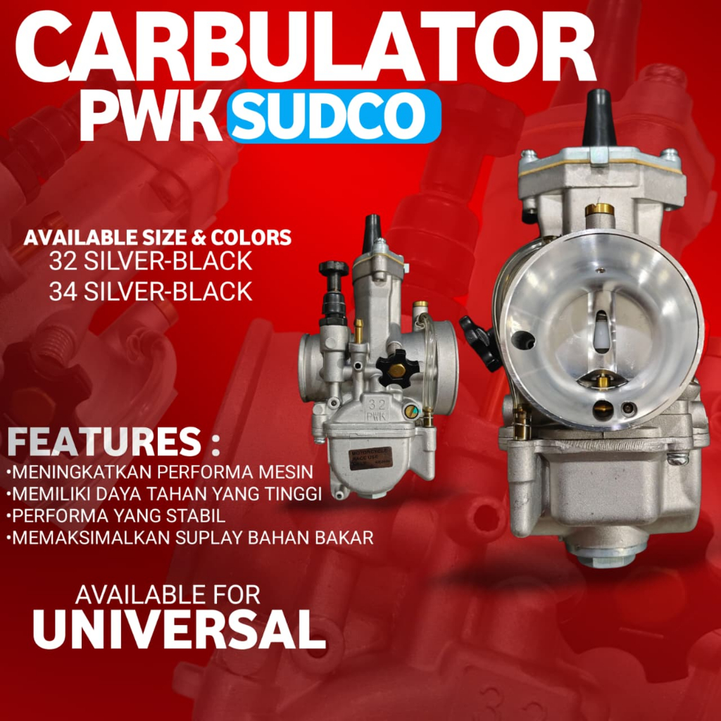Jual KARBU KARBULATOR PWK 24 26 28 30 32 34 SUDCO ORIGINAL QAS | Shopee ...