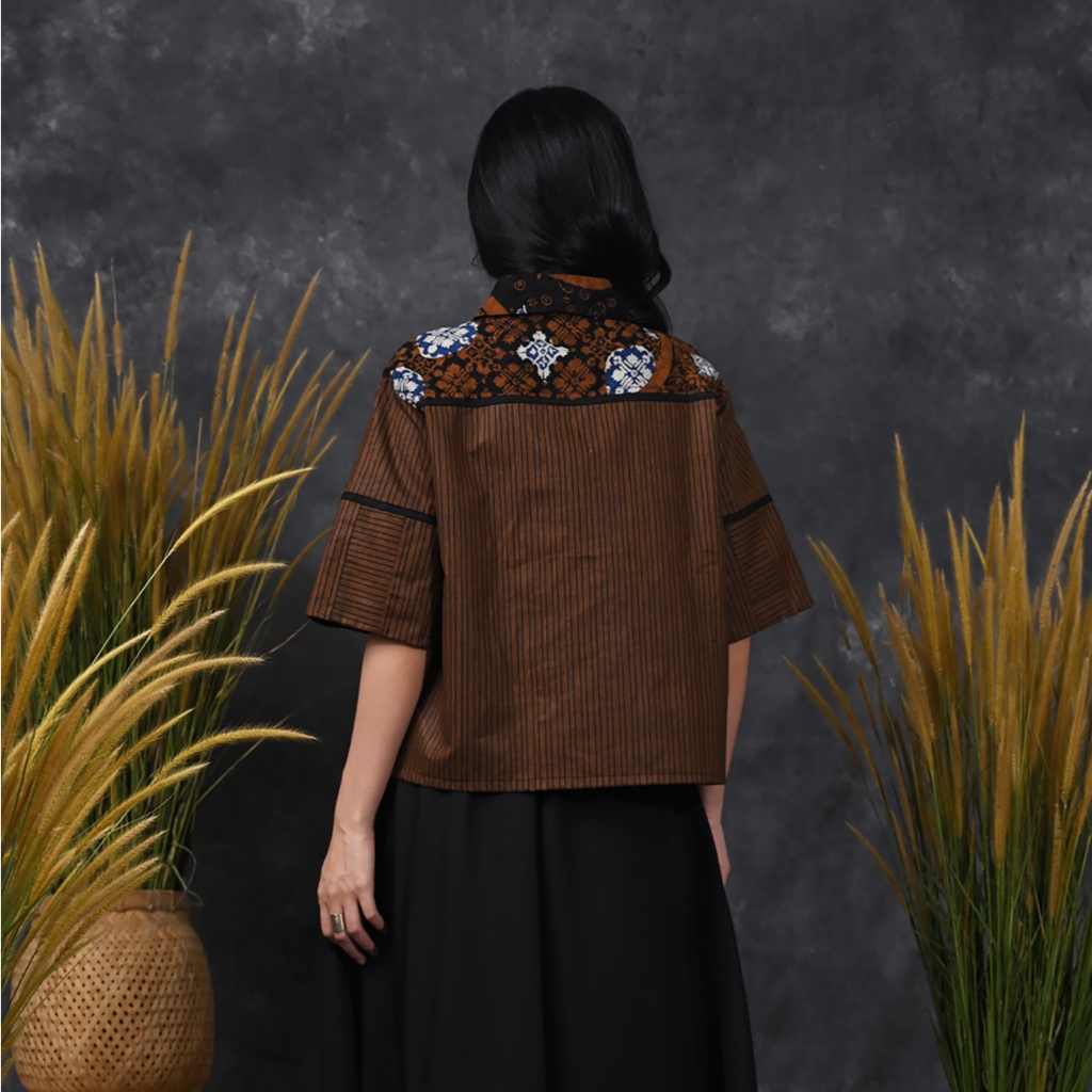 Jual NONA RARA - Misty Dobi Cemani T4661, Baju kerja batik blouse ...