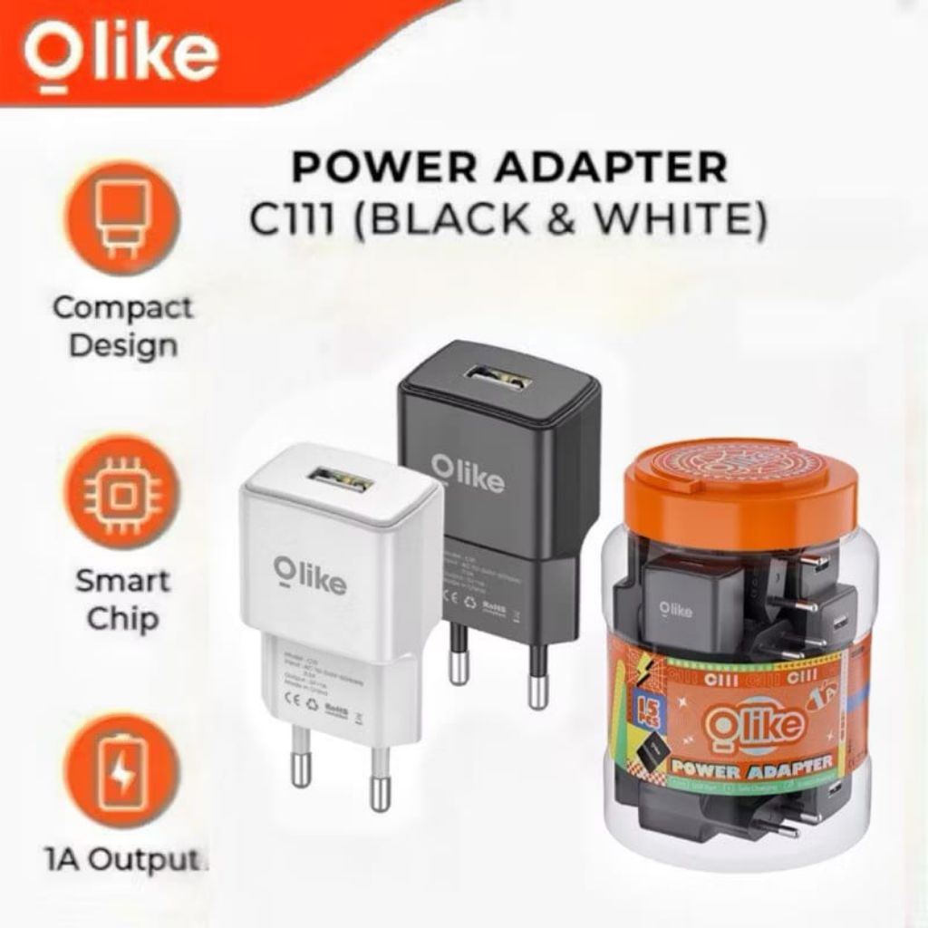 Jual Charger Olike C111 Batok Adaptor 5V/1A Original | Shopee Indonesia