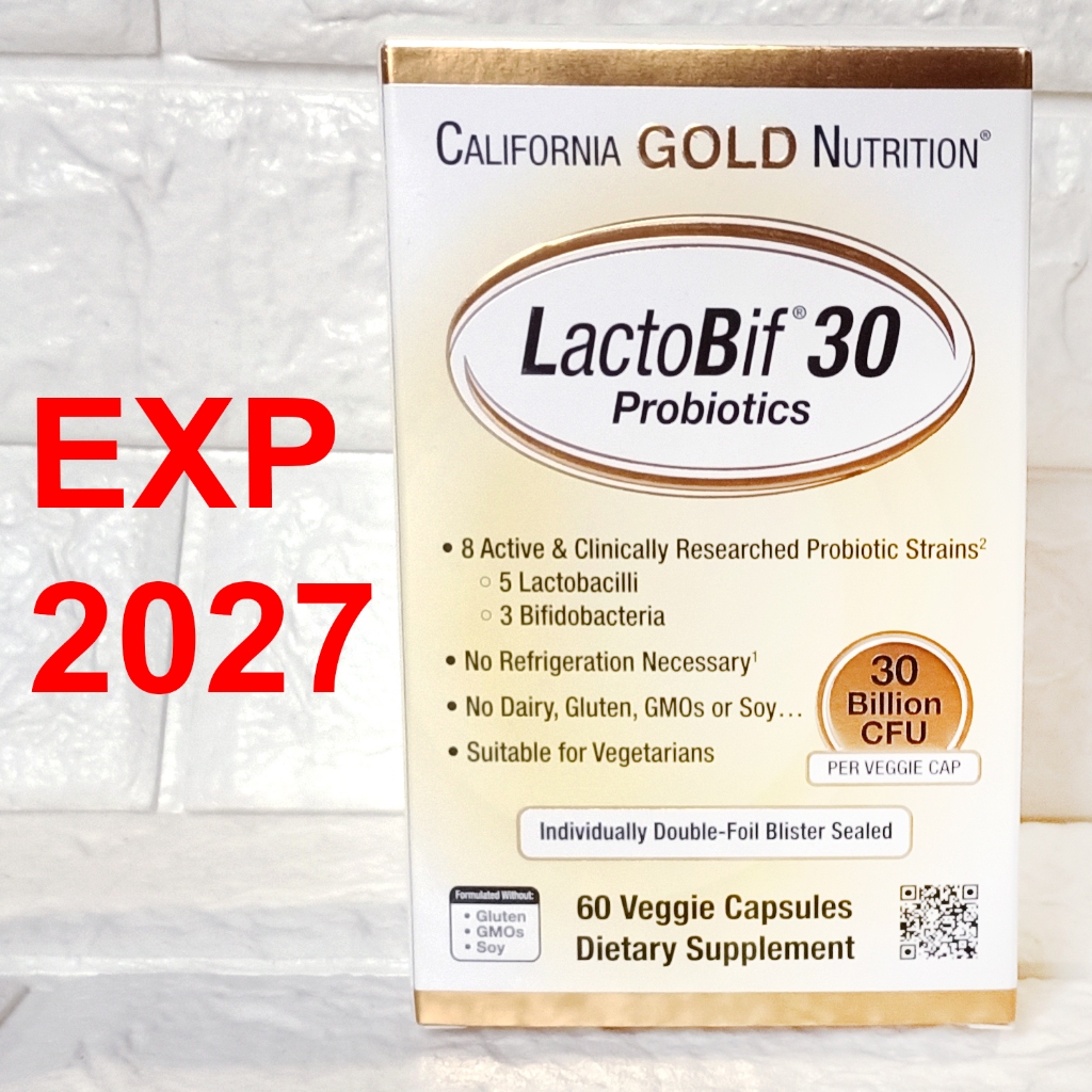 Jual California Gold Nutrition CGN LactoBif Probiotics 30 Billion 60 ...