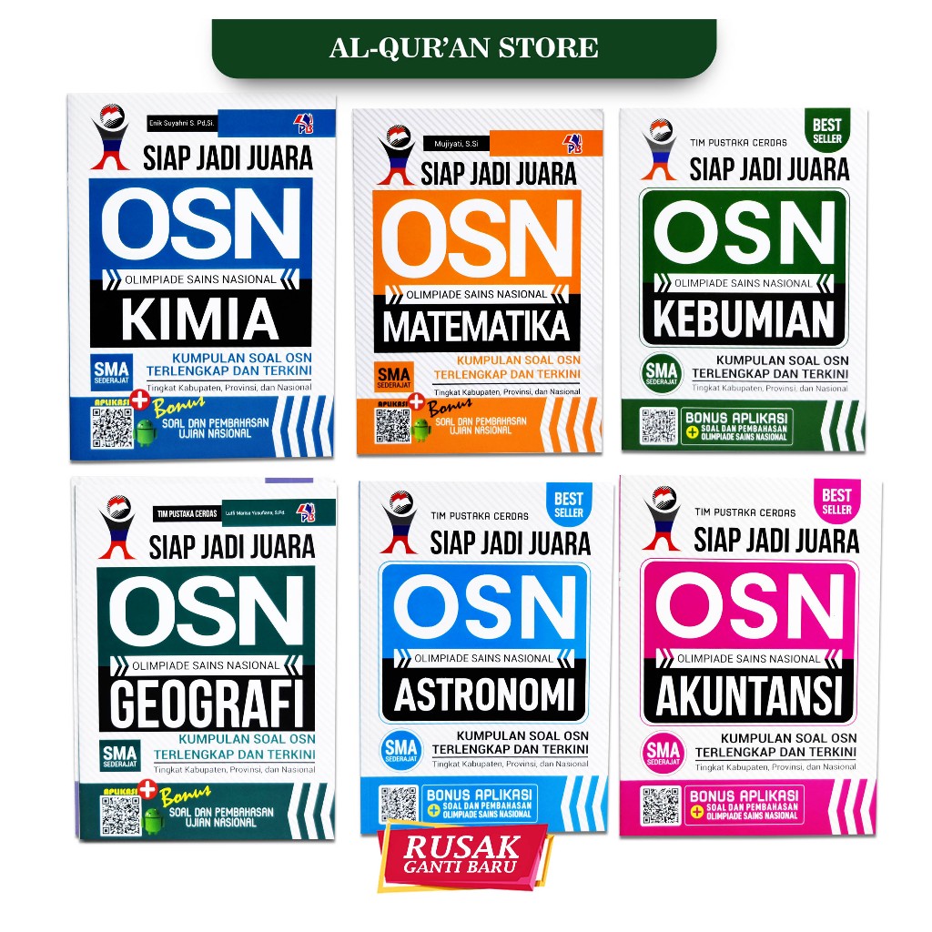 Jual Buku Siap Jadi Juara OSN SMA Lengkap Olimpiade SAINS Nasional SMA ...