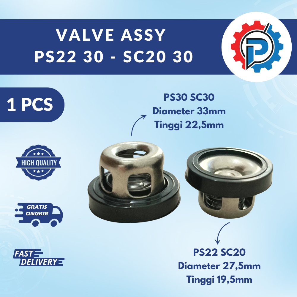 Jual Valve Assy Klep Air Besi Pompa PS 22 30 SC 20 30 Katup Per ...