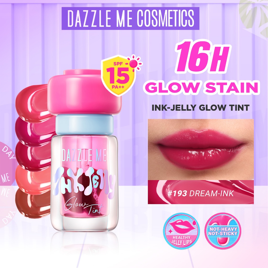 Jual Dazzle Me Ink-Jelly Glow Tint SPF 15 PA++ Longlasting Lip Tint 16 ...