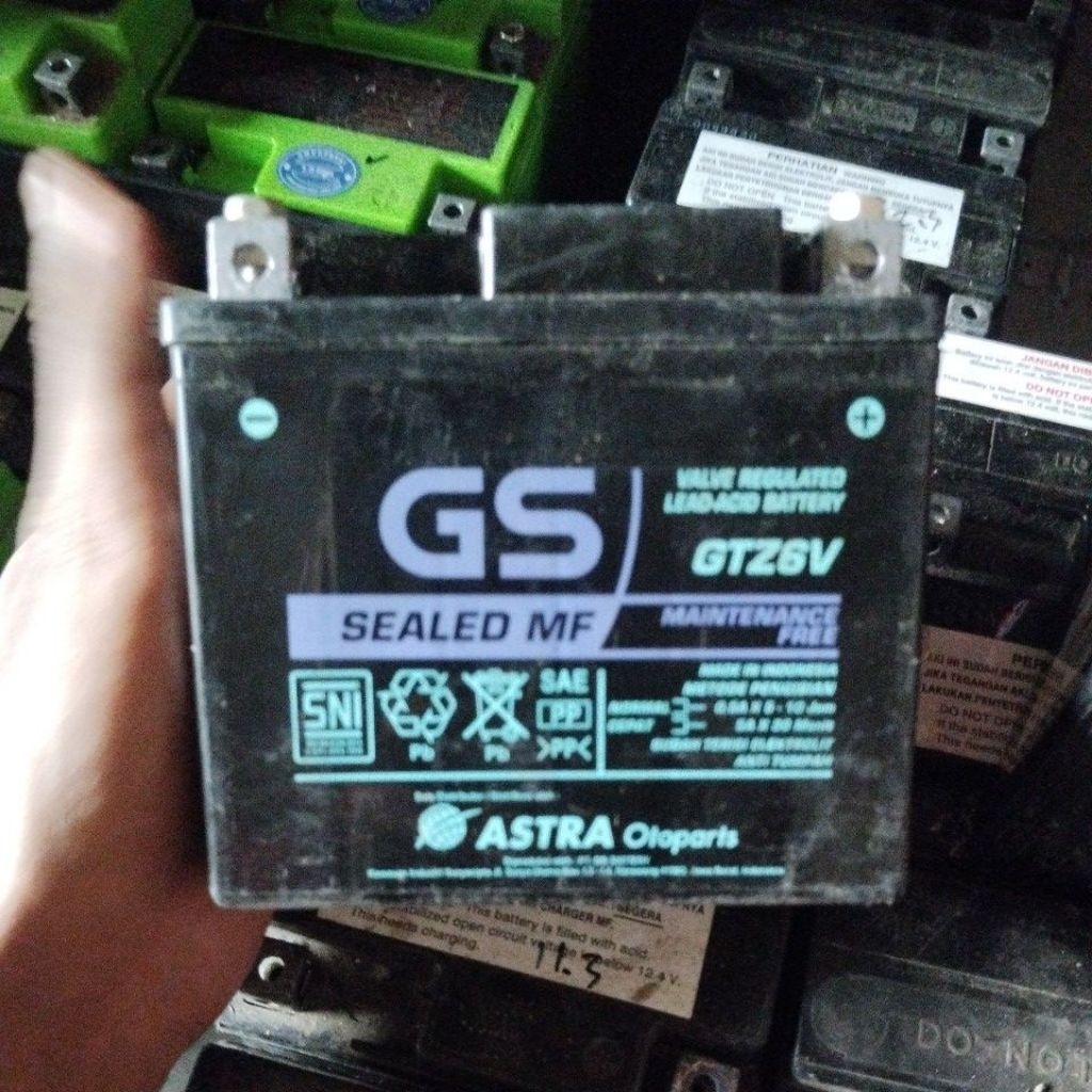 Jual Accu GS GTZ6V Original Bekas | Shopee Indonesia