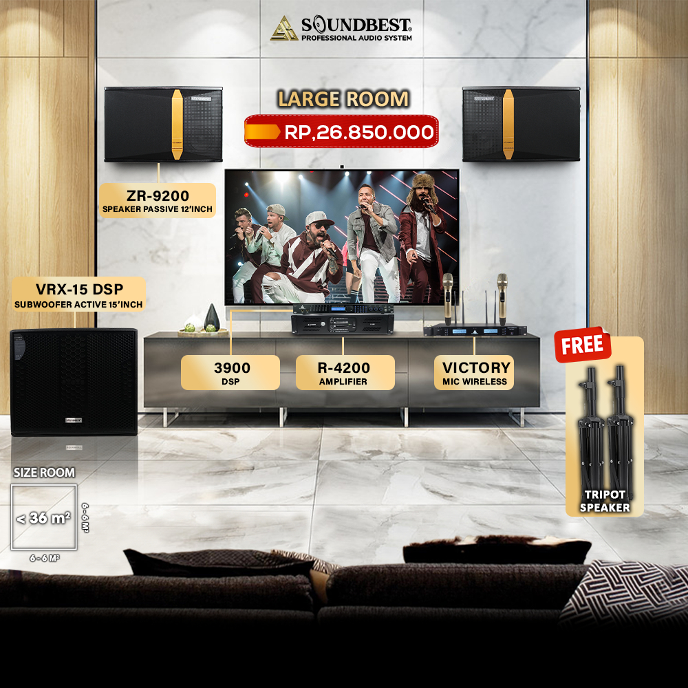 Jual PAKET KARAOKE LARGE ROOM SOUNDBEST - SIMPLE SET | ORIGINAL ...