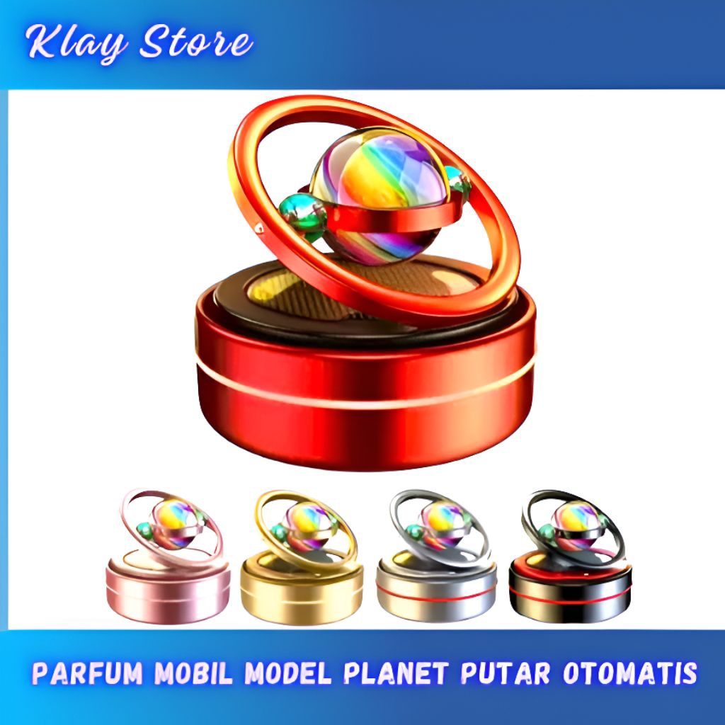 Jual Parfum Pajangan Mobil Planet Putar Otomatis Panel Tenaga Surya ...