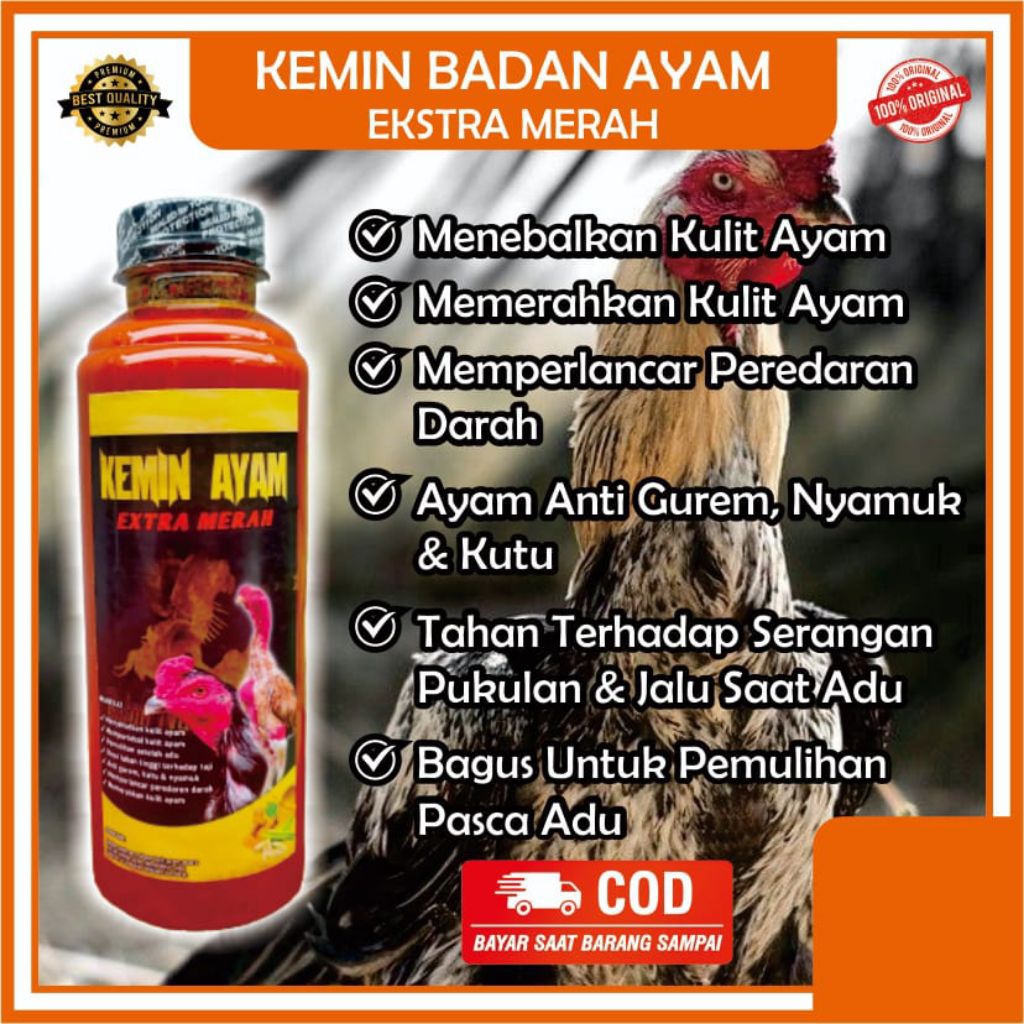 Jual KEMIN BADAN AYAM EKSTRA MERAH, KEMIN MEMERAHKAN KULIT AYAM, SEHAT ...