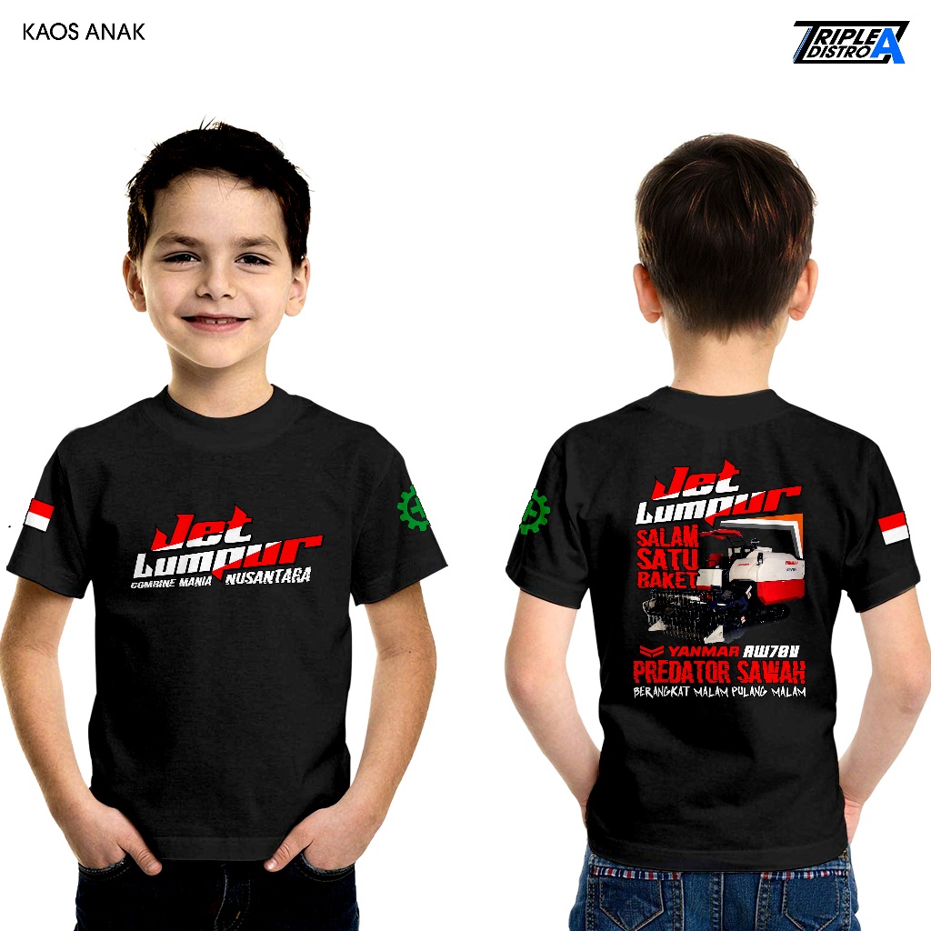 Jual Kaos Anak Operator Muda Jet Lumpur Yanmar AW70V Katun Combed 30s ...